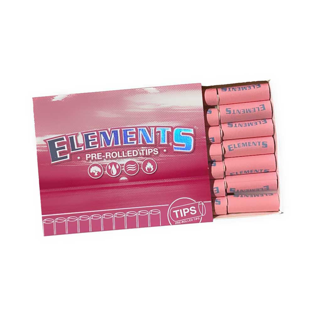 Elements Pink Pre Rolled Tips (21) — HempWraps